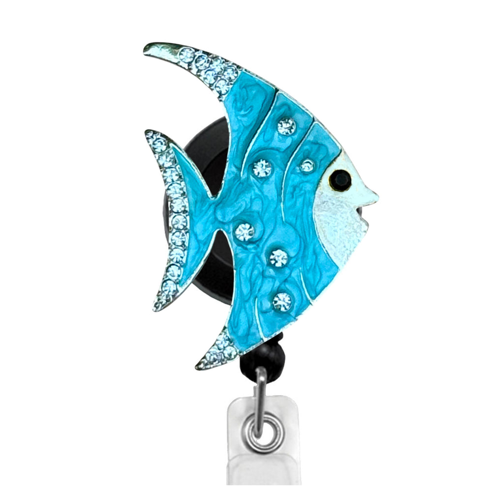 Blue Fish ID Badge Reel - SassyBadge