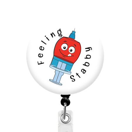Feeling Stabby ID Badge Reel - SassyBadge
